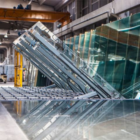 What is glass made of?